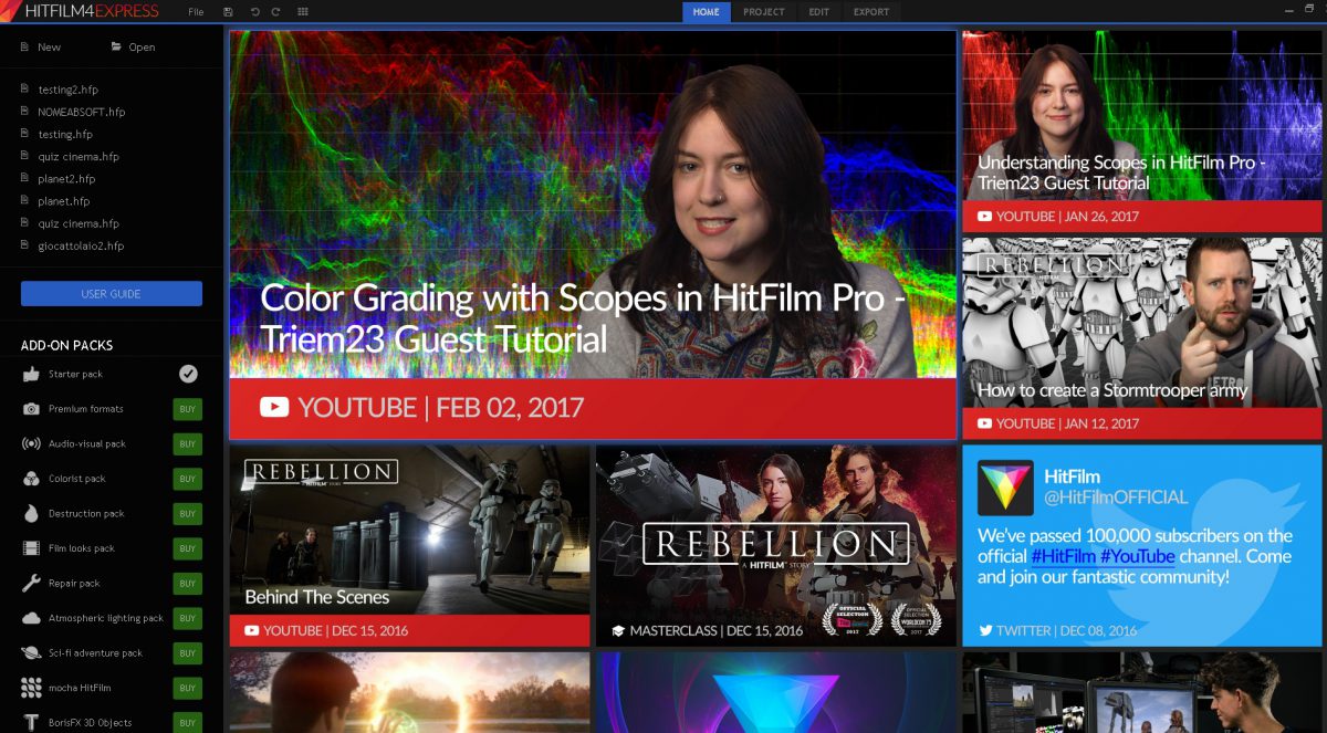 HITFILM4 EXPRESS – La rivoluzione del video editing free